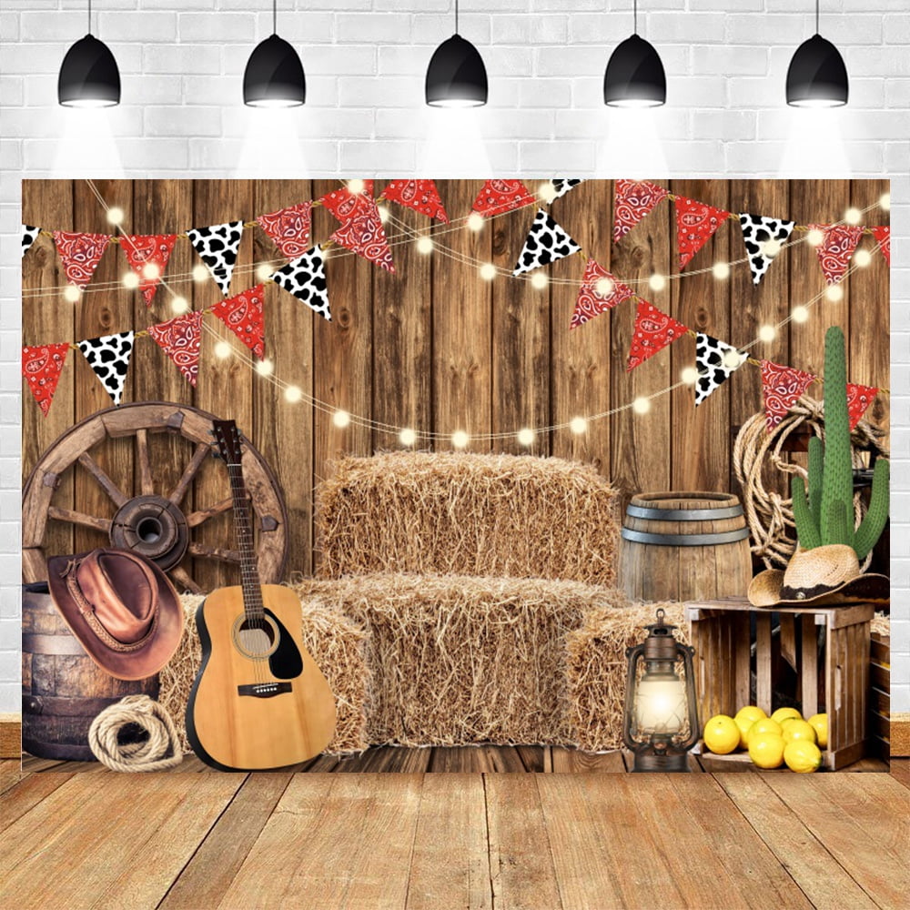 Western Cowboy Photography Background Horse Rustic Farm Wood Barn Door ...