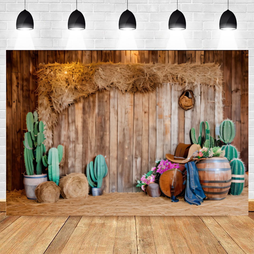 Western Cowboy Photography Background Horse Rustic Farm Wood Barn Door ...