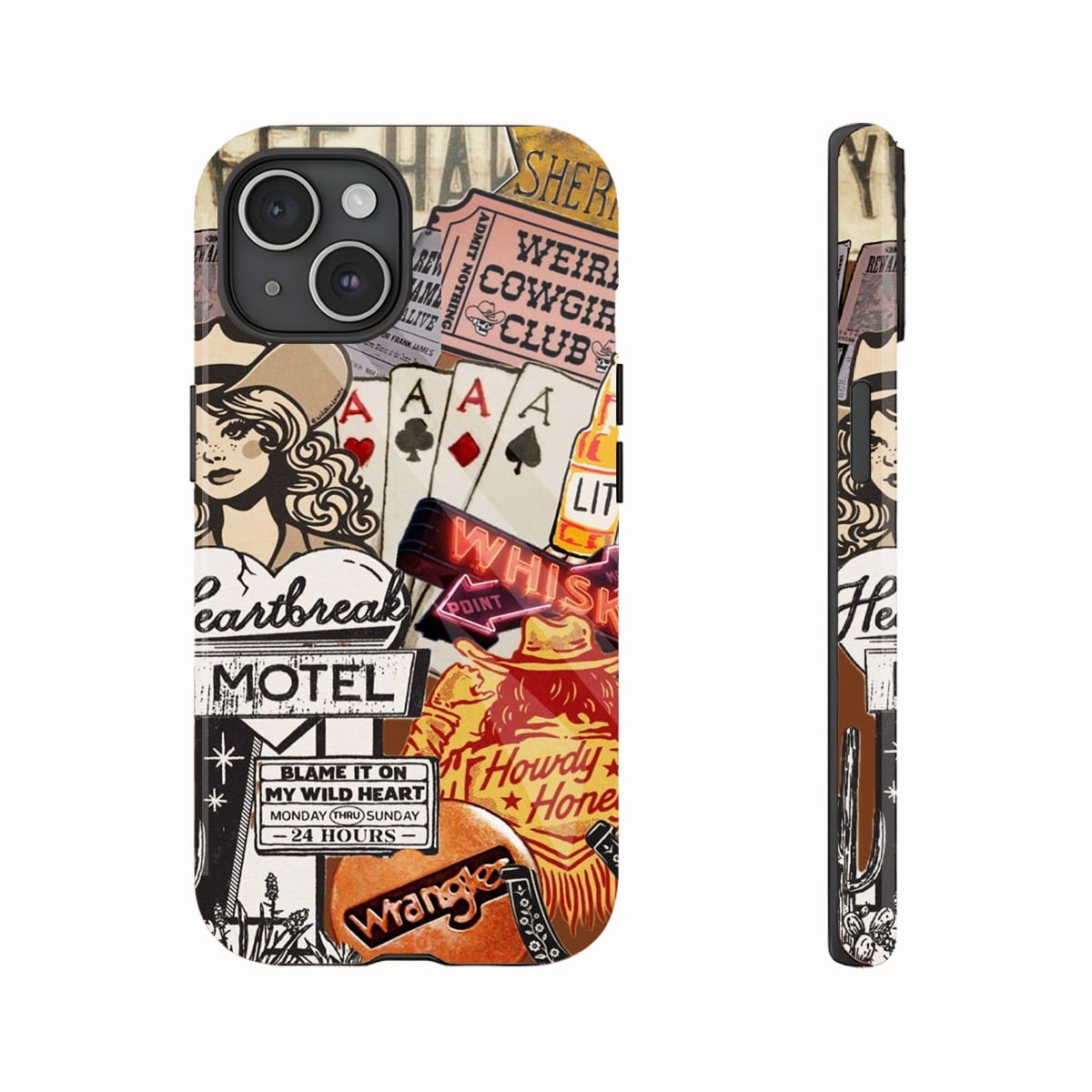 Western Cowboy Retro Phone Case for Rebel Souls Birthday Gift - Vibrant ...