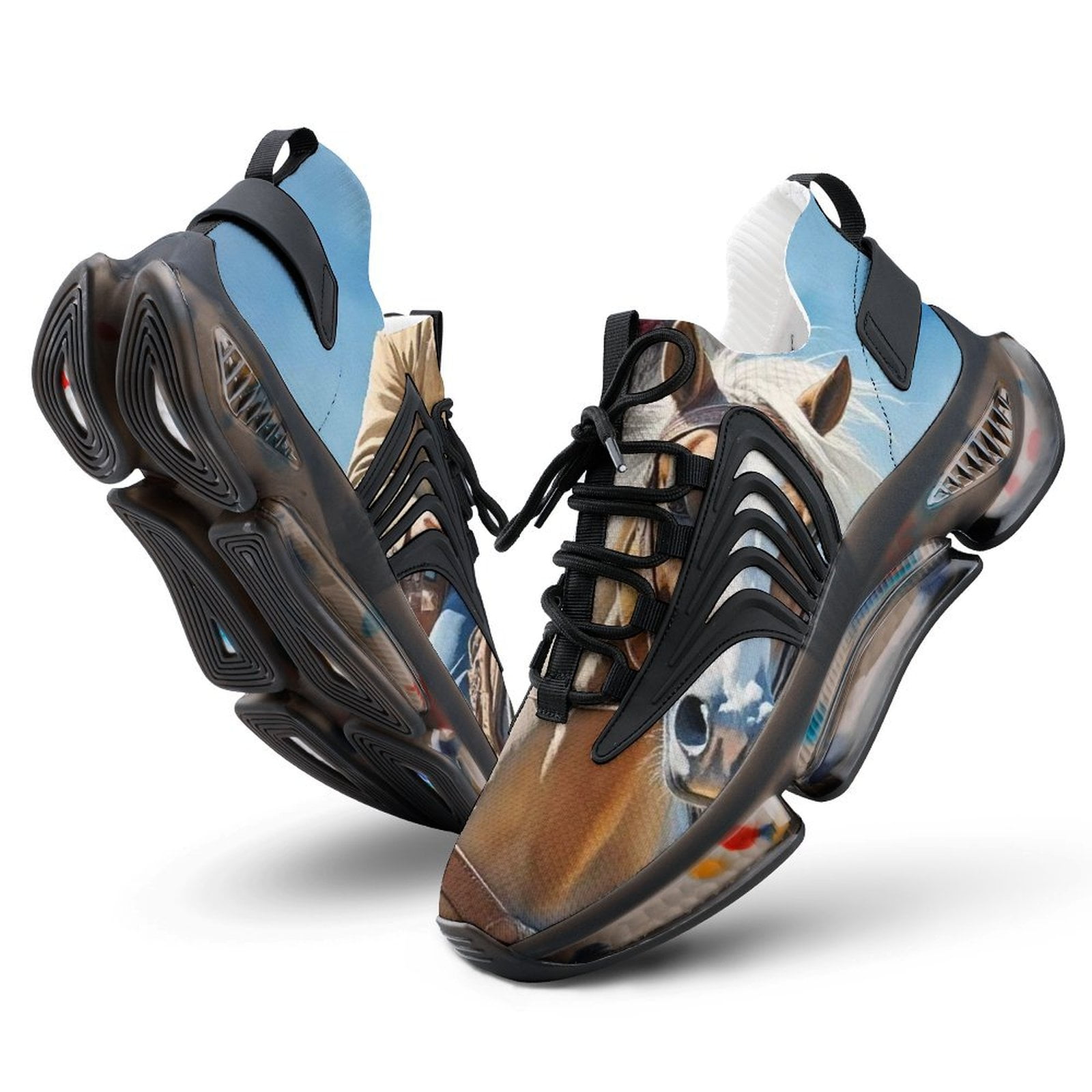 Western Cowboy Riding Walking Shoes for Men Woman Lightweight Tennis ...