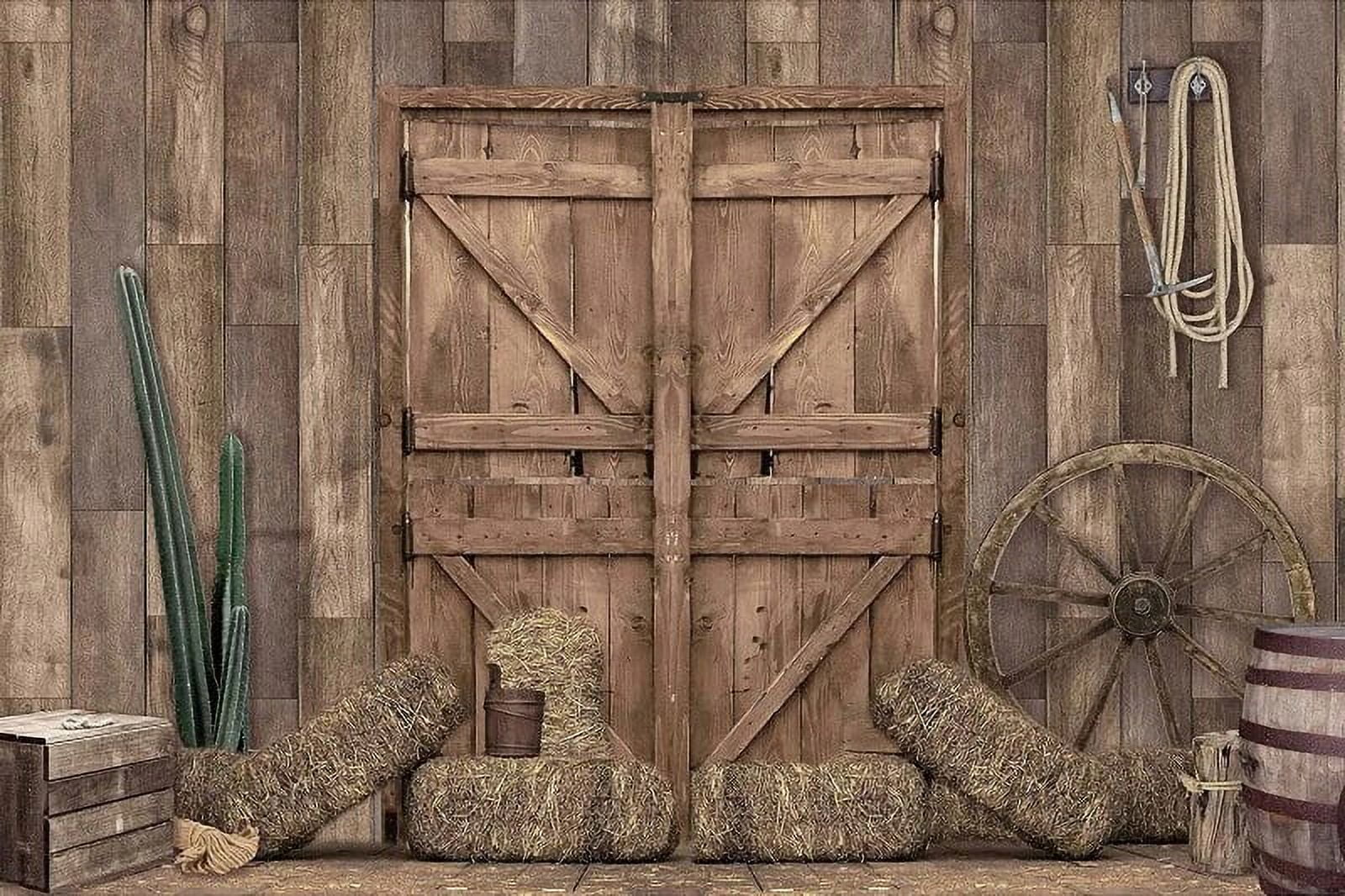 Western Cowboy Rustic Wood Interior Wedding Backdrop Cactus Floral ...