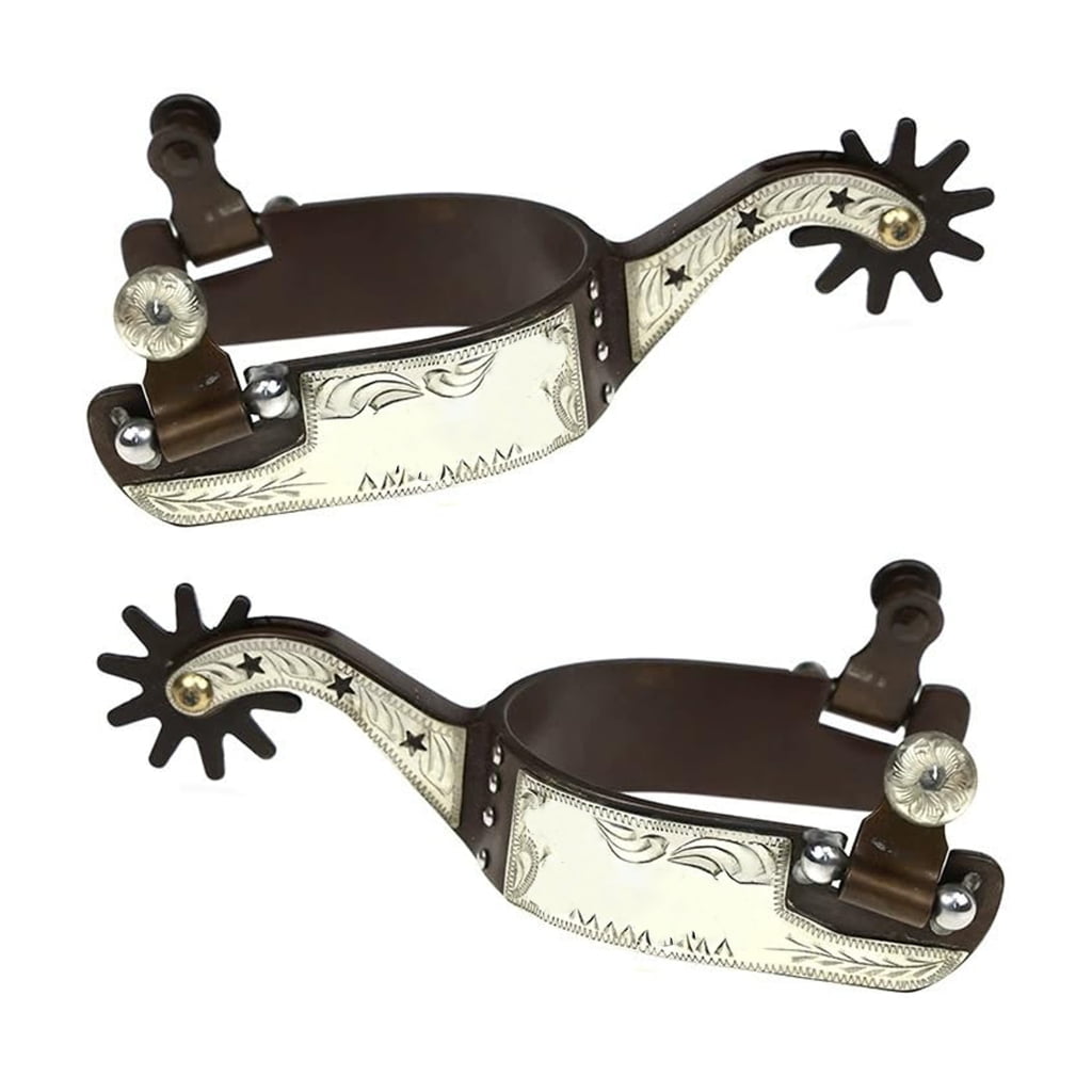 Western Cowboy Spur with Rowel Mens Roping Spur Horse Riding ...