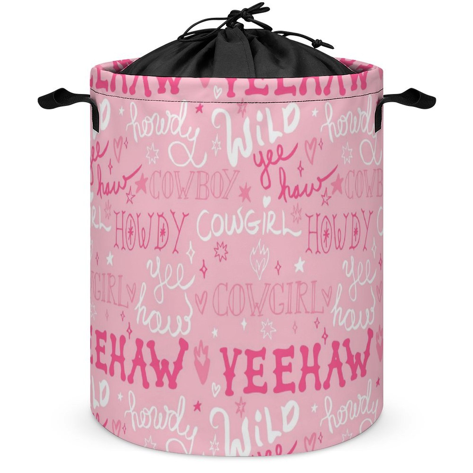 Western Cowgirl Laundry Basket Dirty Clothes Hamper, Waterproof Laundry ...