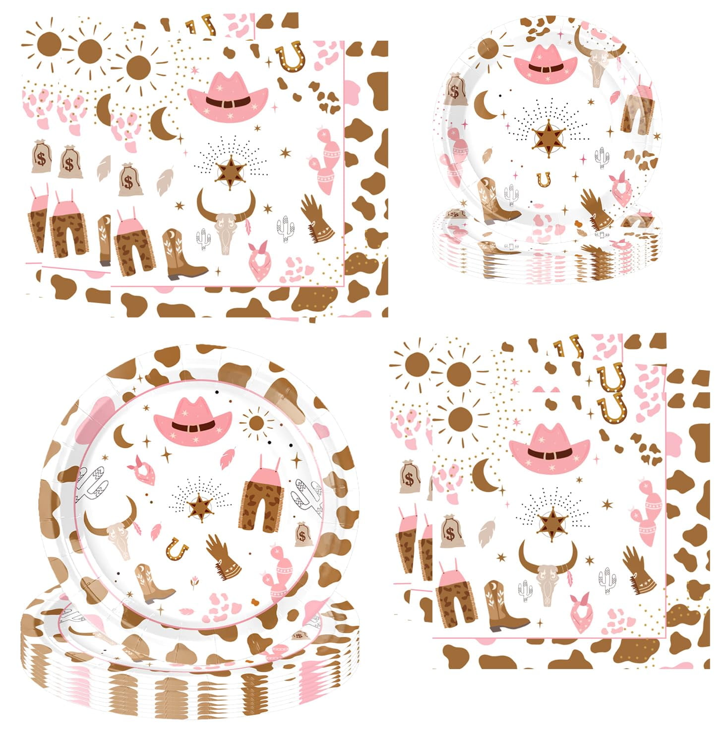 Western Cowgirl Party Decoration OIF8 Tableware Set Rodeo Theme Plates ...