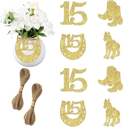 Western Cowgirl Quinceanera Party Gift Tag, 24pcs Cowgirl Birthday ...