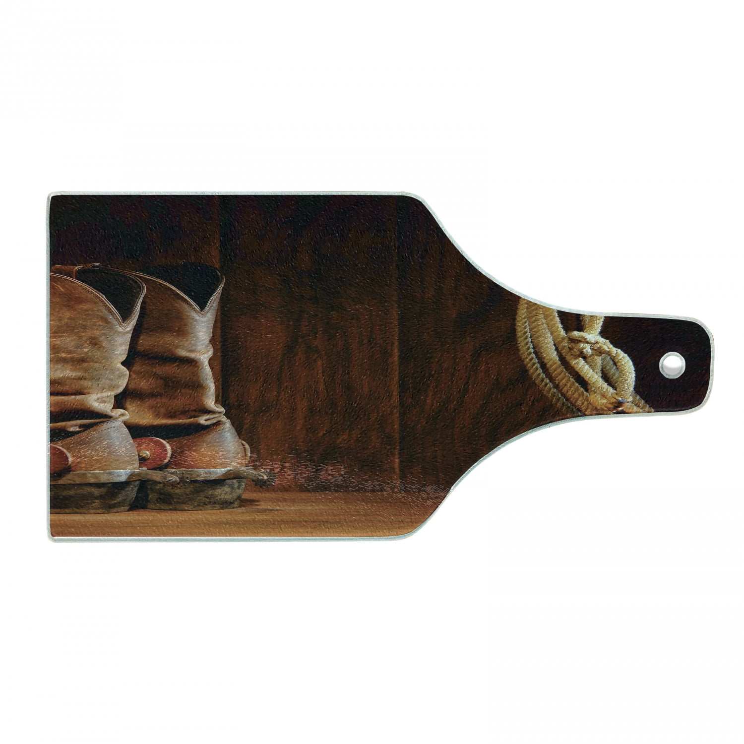 Western Cutting Board, American Style Cowboy Wild West Culture Sports ...