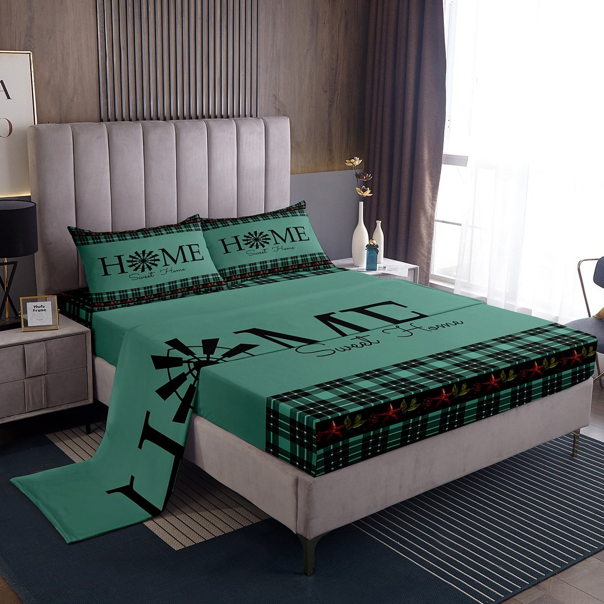 Western Decor Bed Sheets Set Southwestern Rustic Sheet Set King Size ...