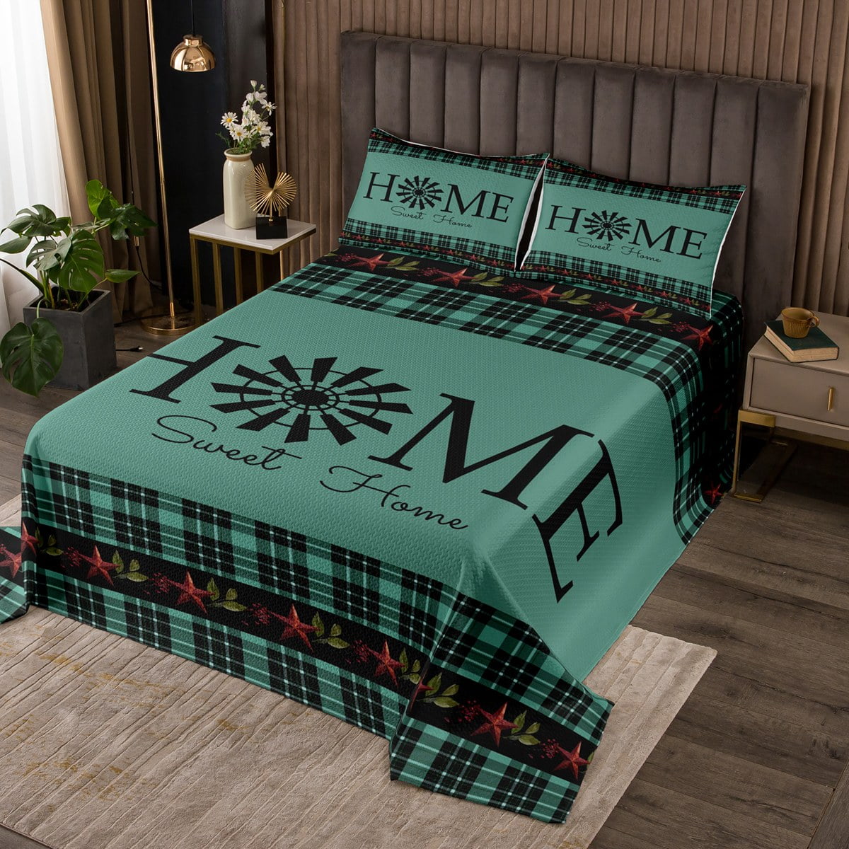 Western Decor Quilt Set Southwestern Rustic Bedspread Set King Size ...