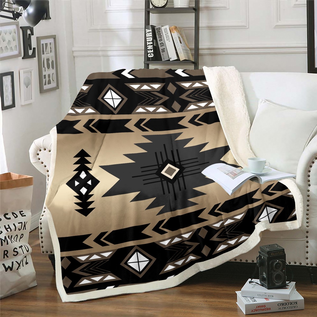 Western Decor,Vintage Exotic Indian Geometry Blanket Boho Western Throw ...