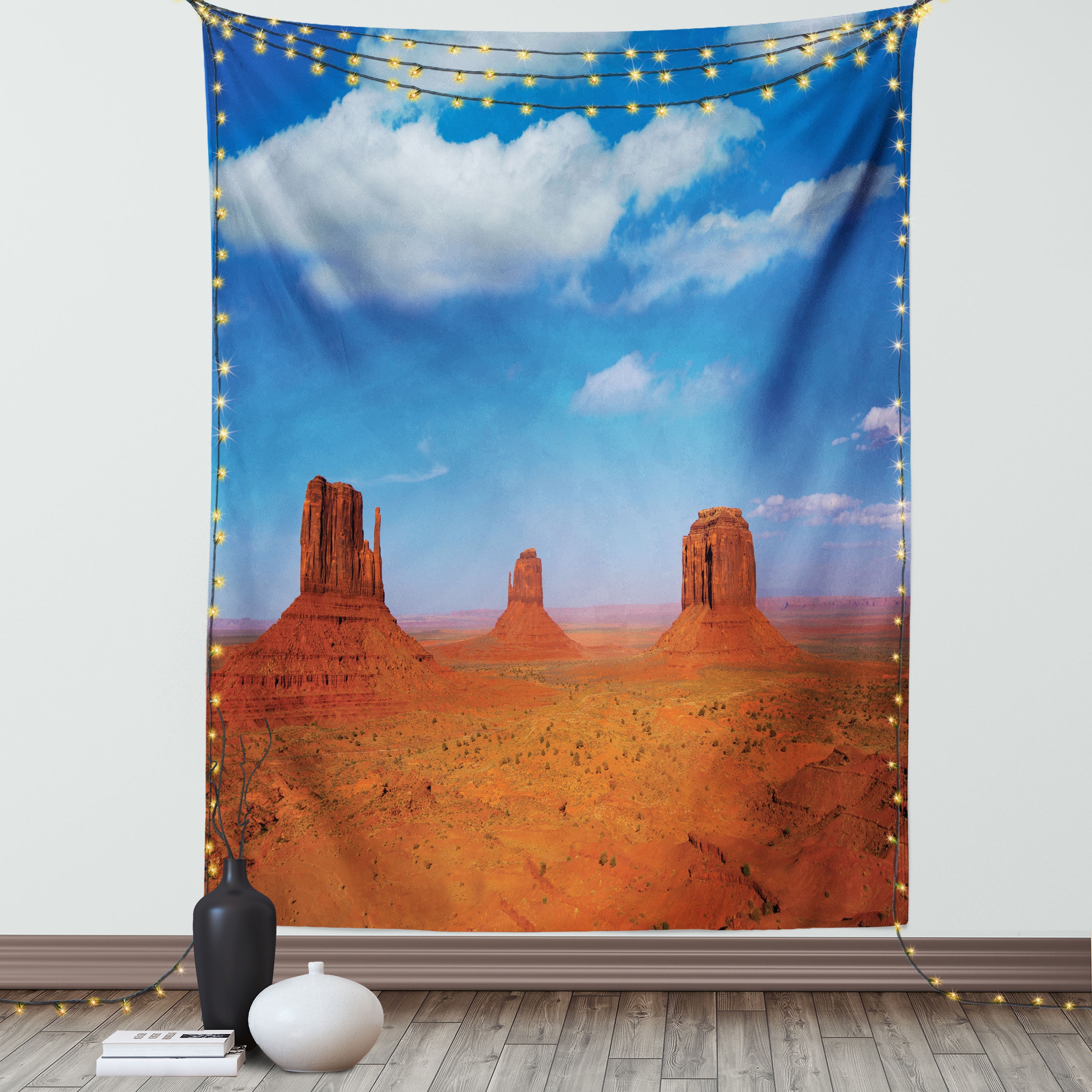 Western Decor Wall Hanging Tapestry, Monument Valley in Wild West ...