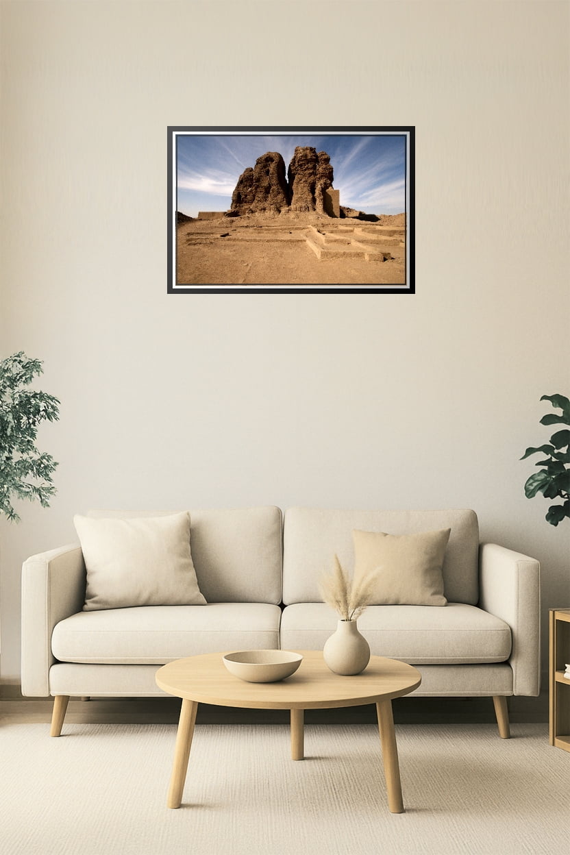 Western Deffufa at Kerma – Ancient Nubian Temple Poster 【Rolled Canvas ...
