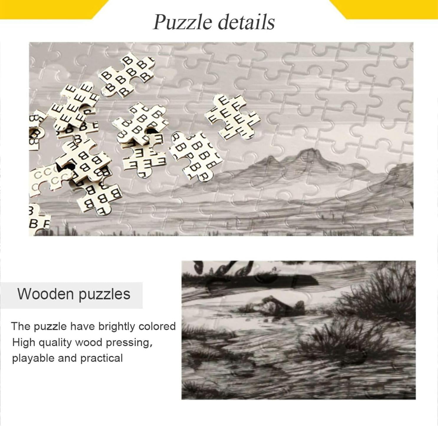 Western Desert Cowboy Wooden Jigsaw Puzzles, Intellectual Entertainment ...