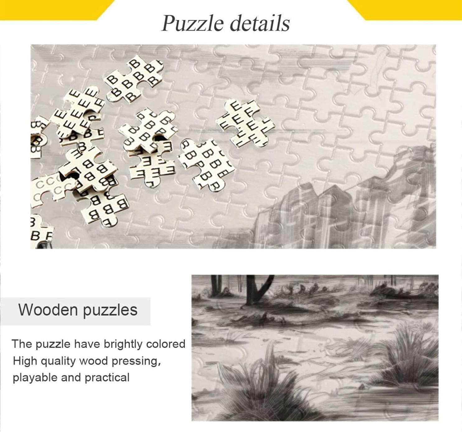 Western Desert Cowboy Wooden Jigsaw Puzzles, Intellectual Entertainment ...