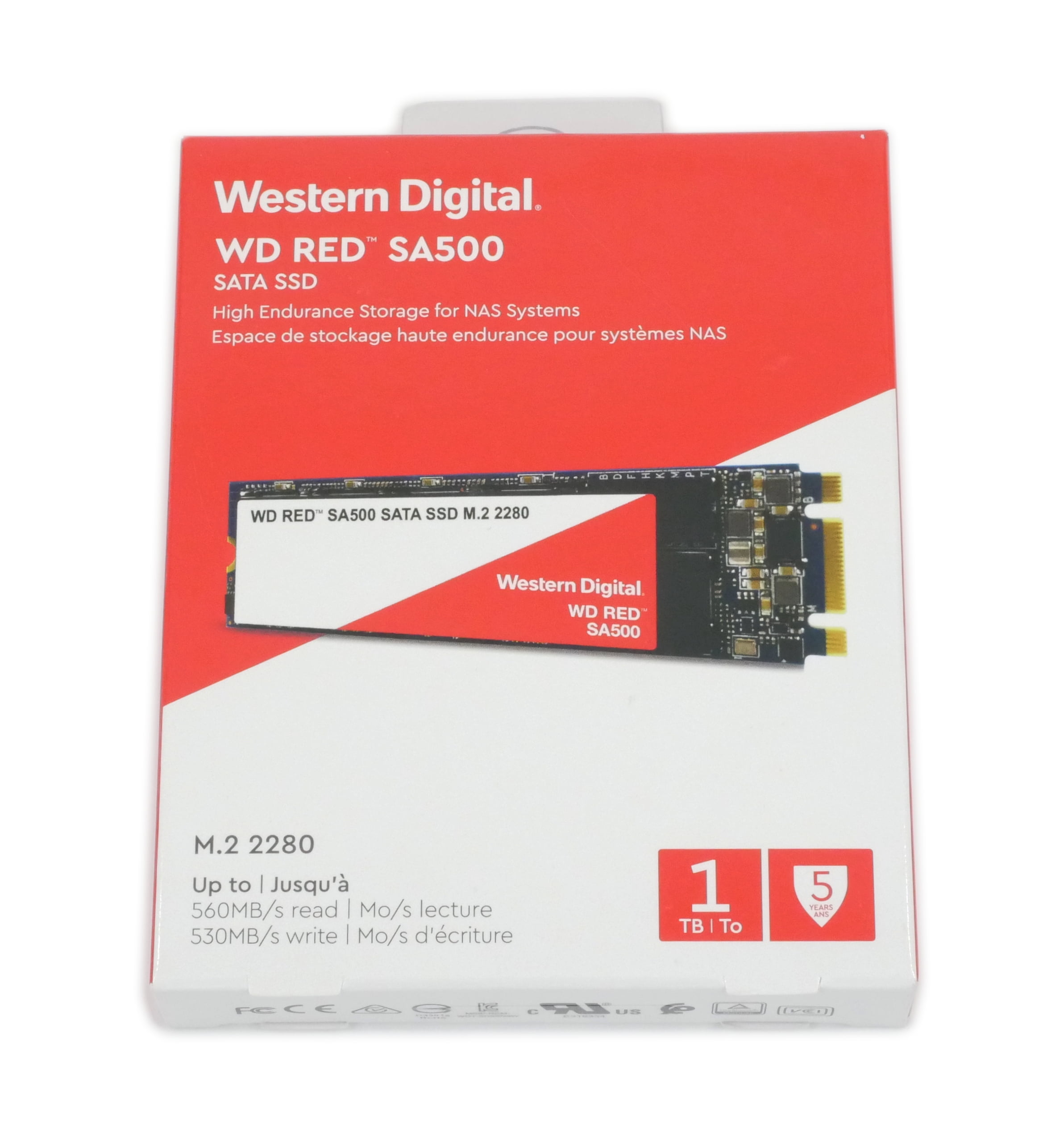 Western Digital 1TB Red SA500 Internal Solid State Drive SSD M.2 2280 ...