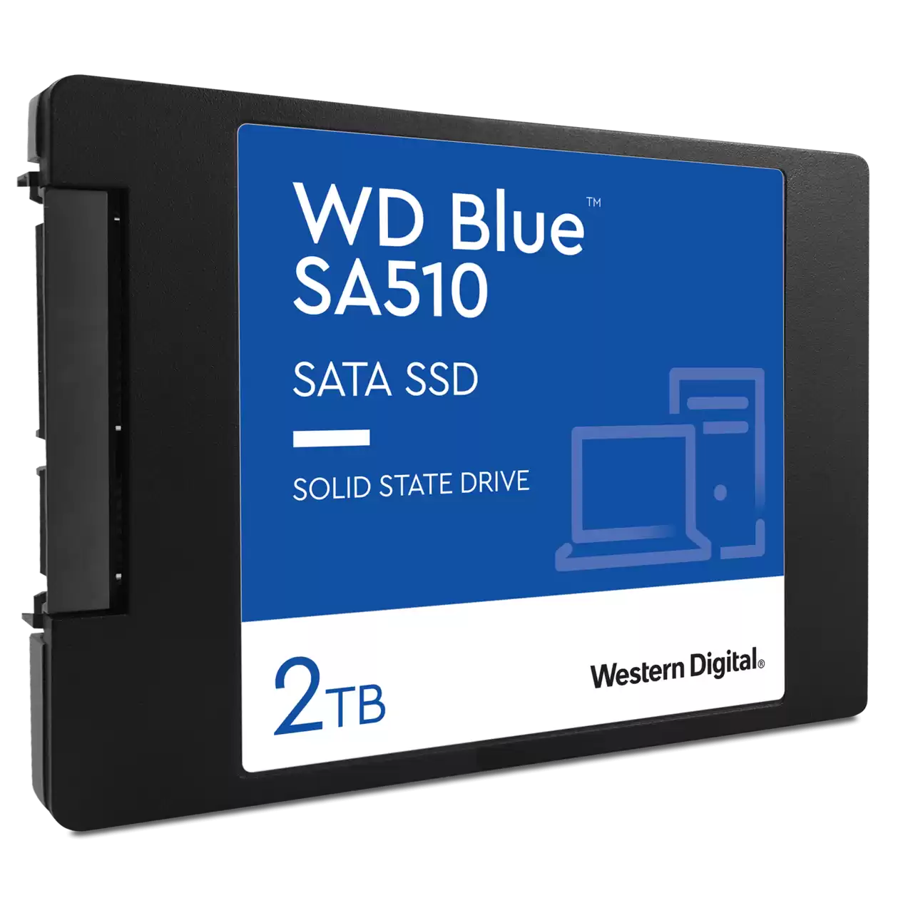 Western Digital 2TB WD Blue SA510 SATA SSD, Internal 2.5”/7mm Cased Solid State Drive ...