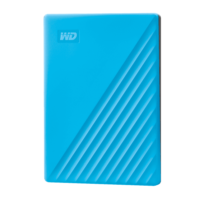 WD 2TB My Passport USB, Portable Backup External Hard Drive, Blue ...
