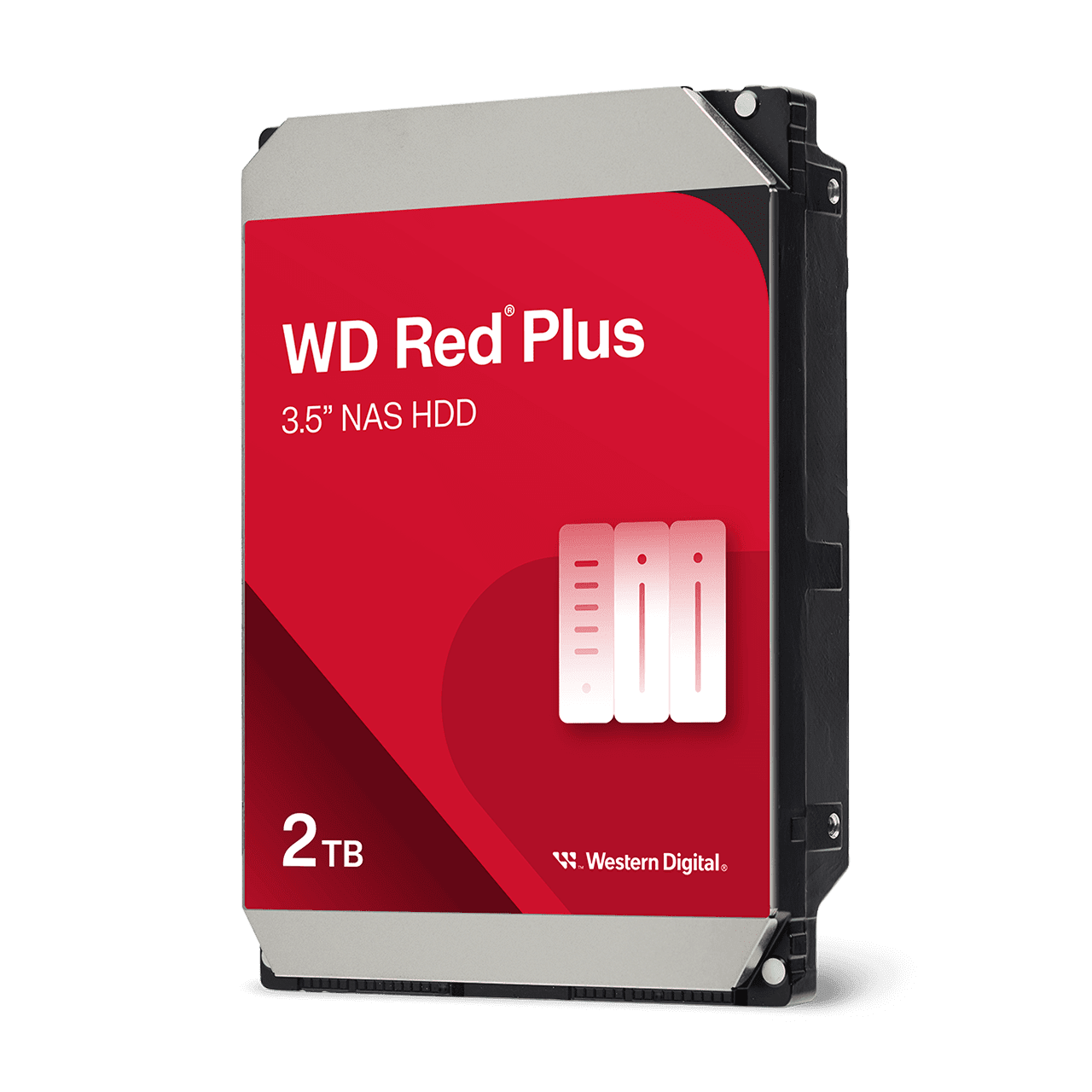Western Digital 2TB WD Red Plus NAS Storage SATA Disk, Internal 3.5 ...