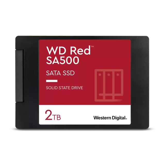 Western Digital 2TB WD Red SA500 NAS SATA SSD, Internal 2.5''/7mm Solid ...