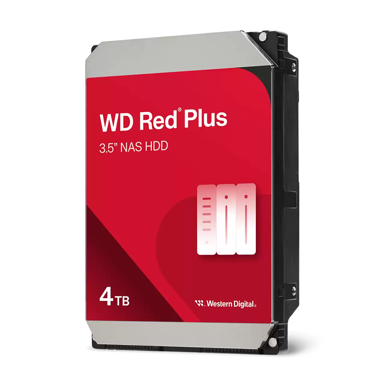 Western Digital 4TB WD Red Plus NAS SATA HDD, 3.5" Internal Hard Drive HDD, 5400 RPM, 256MB ...