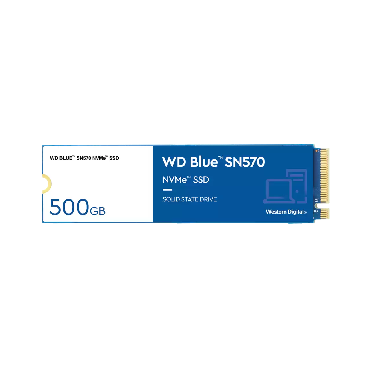 Western Digital 500GB WD Blue SN570 NVMe SSD, Internal M.2 2280 Solid ...