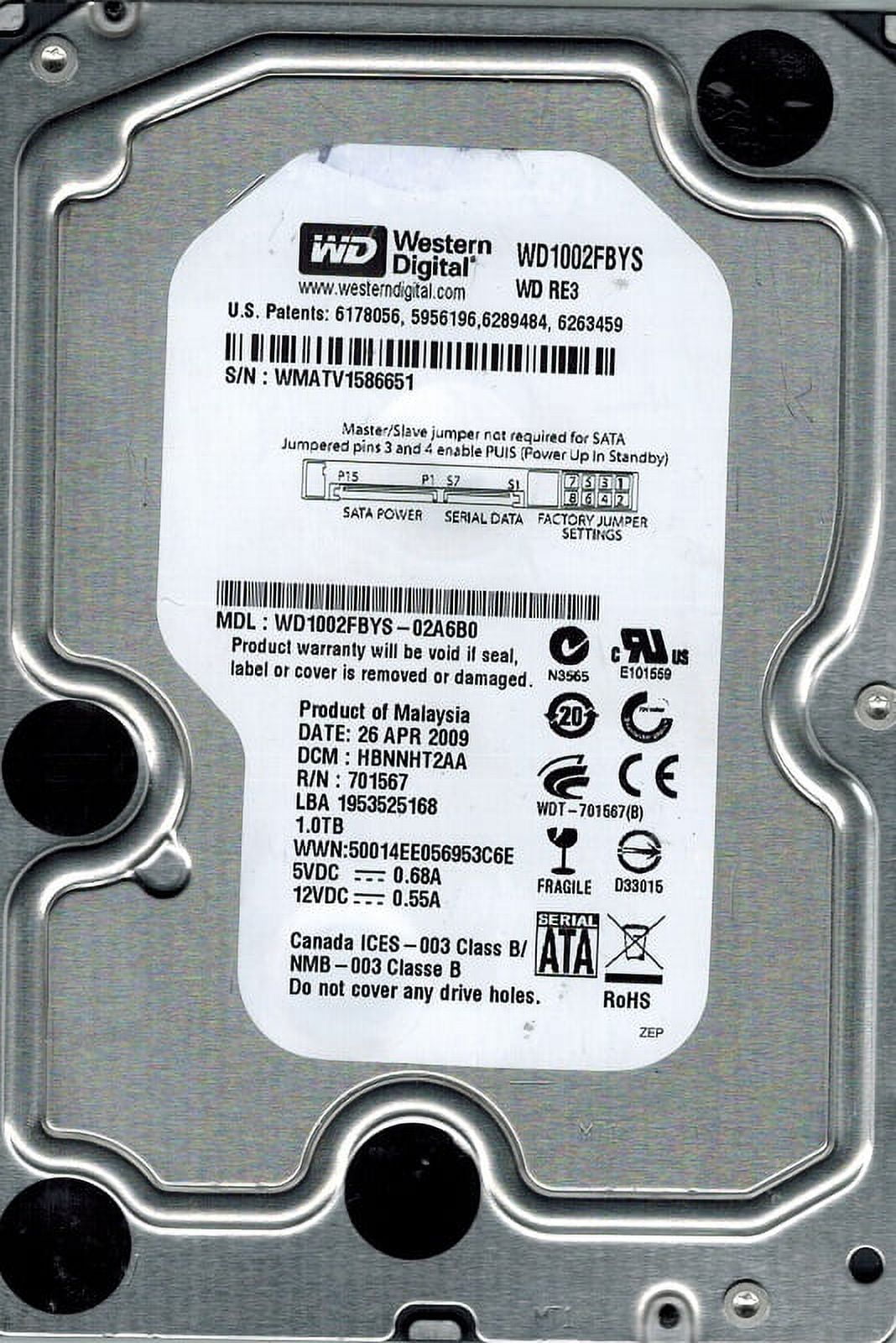 Western Digital WD1002FBYS-02A6B0 1TB DCM: HBNNHT2AA - Walmart.com