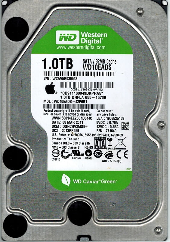 Western Digital WD10EADS-42P6B1 MAC 1TB DCM: DGNCHV2MGB APPLE - Walmart.com