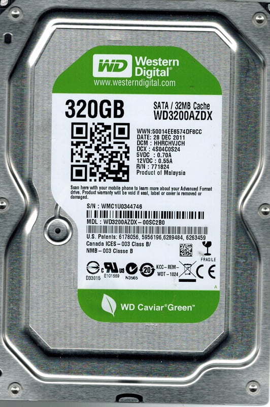 Western Digital WD3200AZDX-00SC2B0 320GB DCM: HHRCHVJCH - Walmart.com