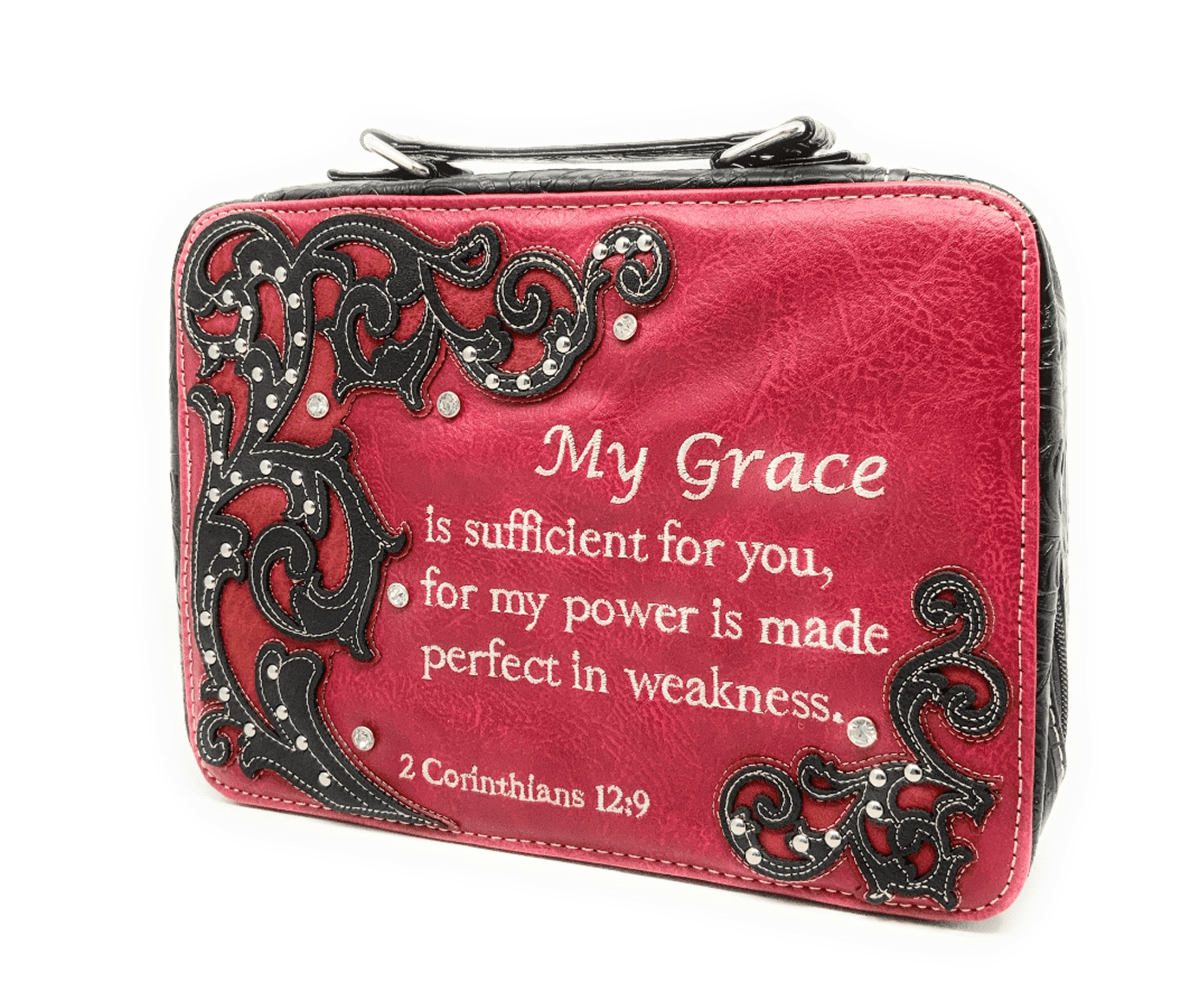 Western Embroidery Scripture Women Rhinestone Cross Bible Verse Handbag ...