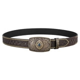 Western Engraved Tooled Leather Belt Strap or Belt,Western Cowboy PU ...