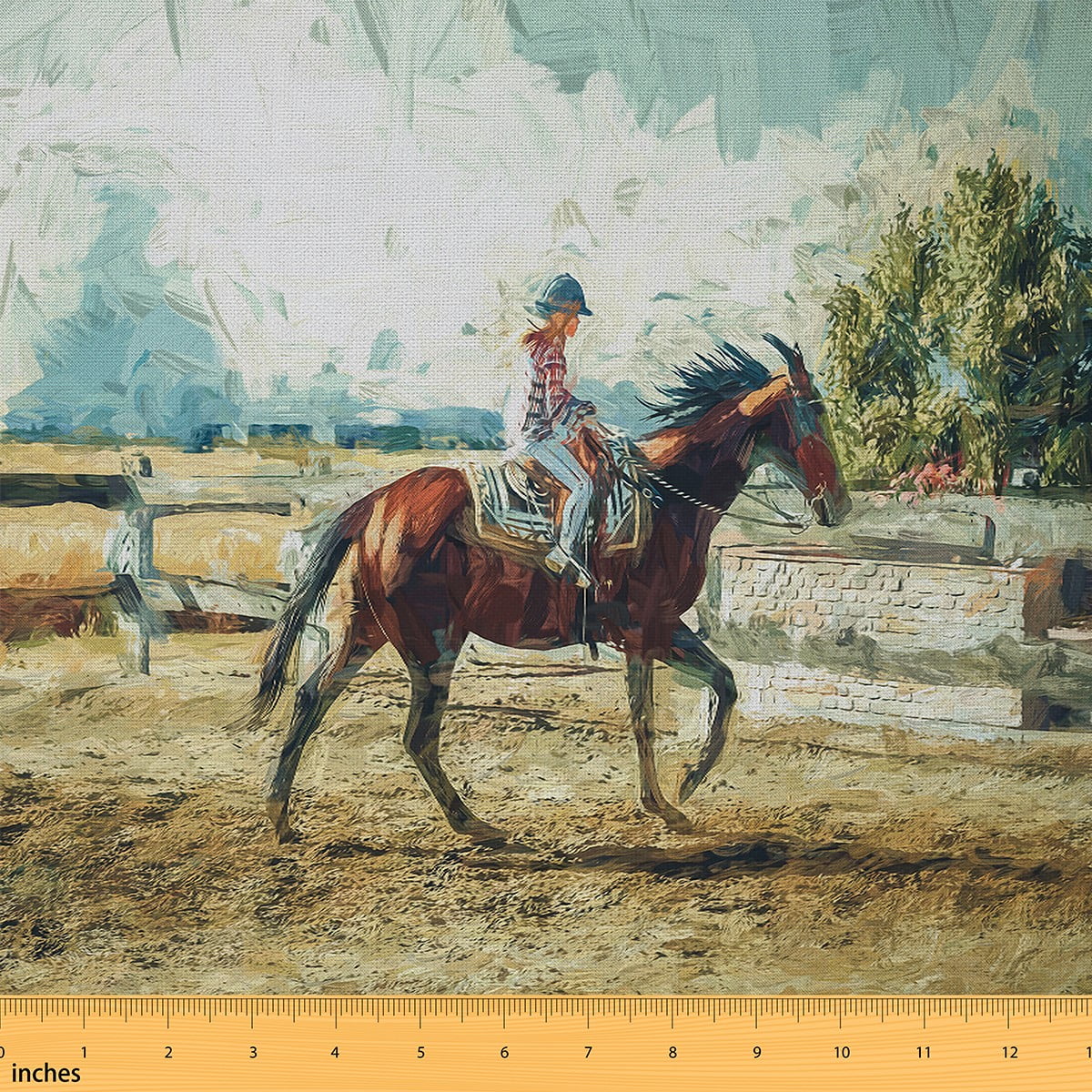 Western Fabric by the Yard,Rustic Farmhouse Cowboy Upholstery Fabric ...