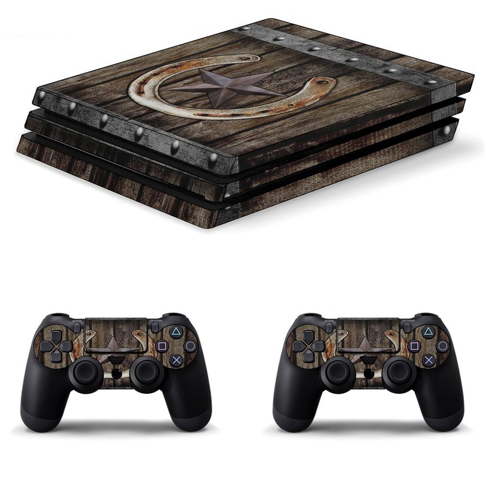 Western Farmhosue Horseshoe Texas Star PS4/PS4 Pro/PS4 Slim Skin ...