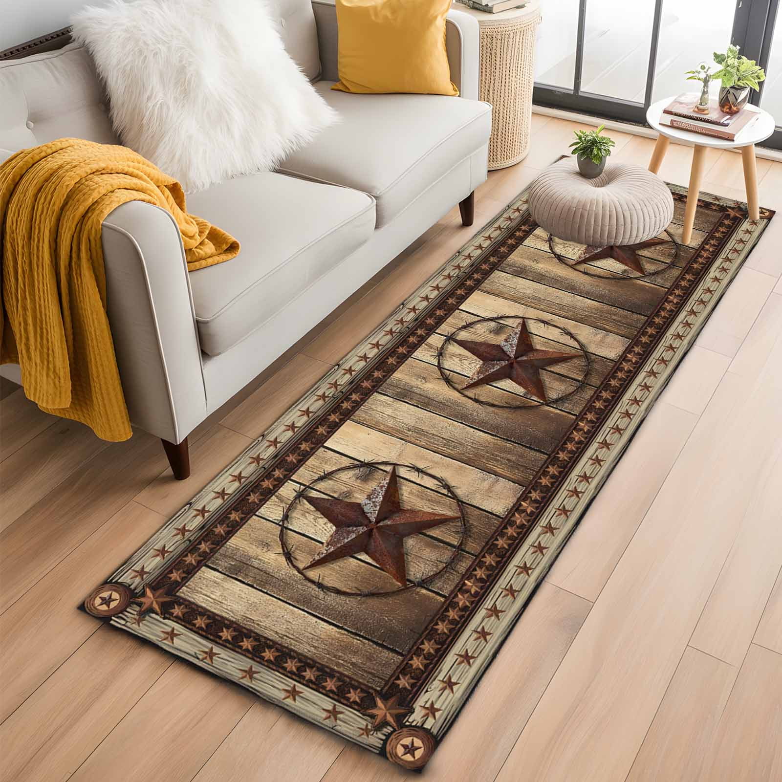 Western Farmhouse Kitchen Runner Rug 2x6 Washable Runners for Hallway ...