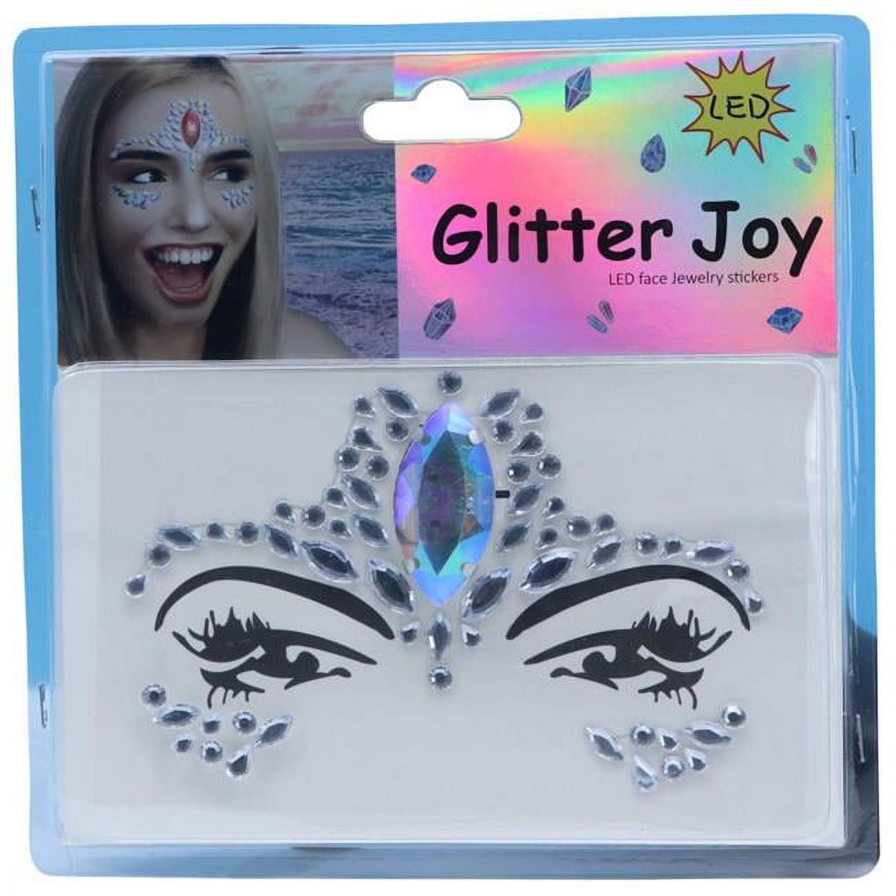 Western Fashion 1089 LED Face Jewels, Aurora Borealis - Walmart.com