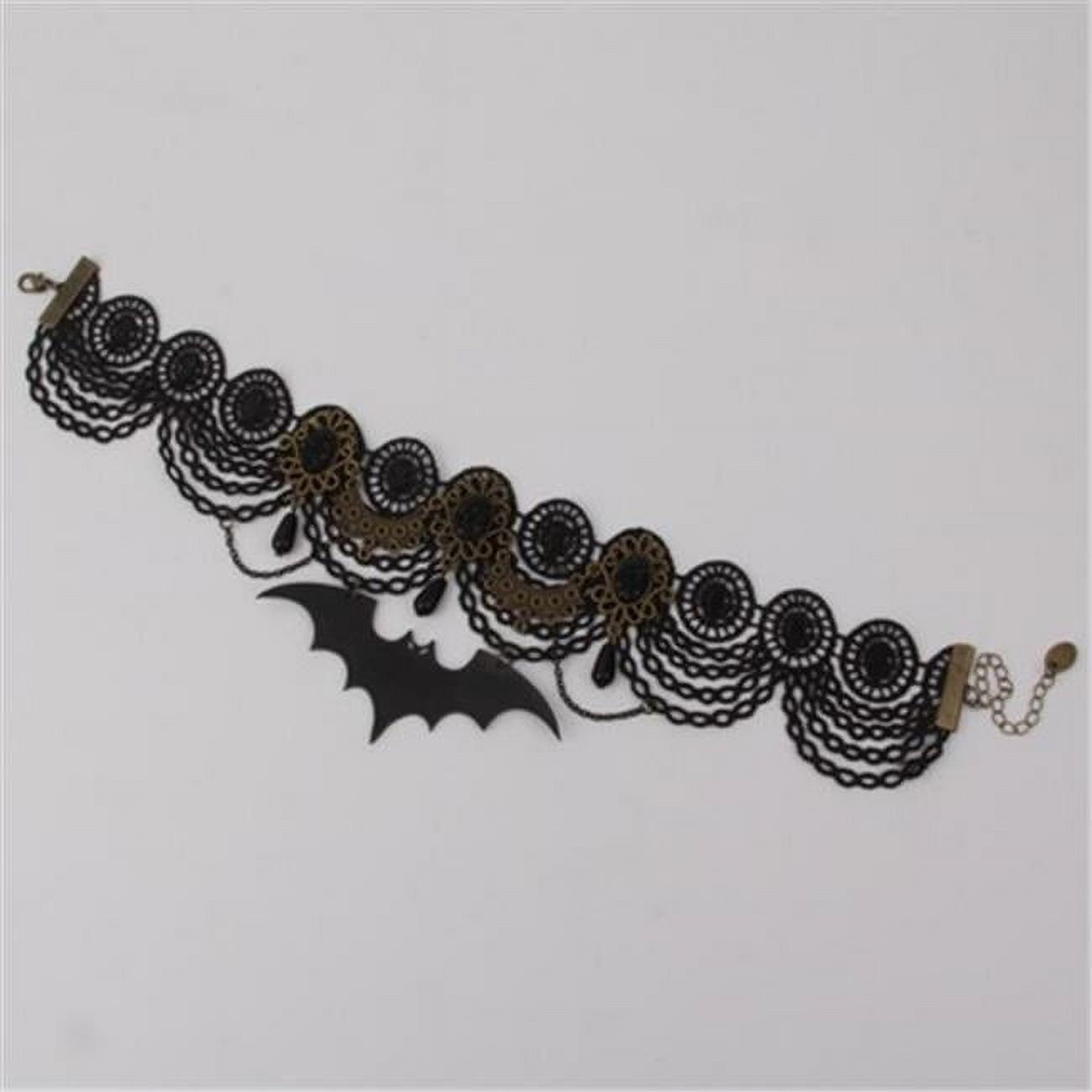 Western Fashion 55442 Bat Choker with Lace, Black - Walmart.com