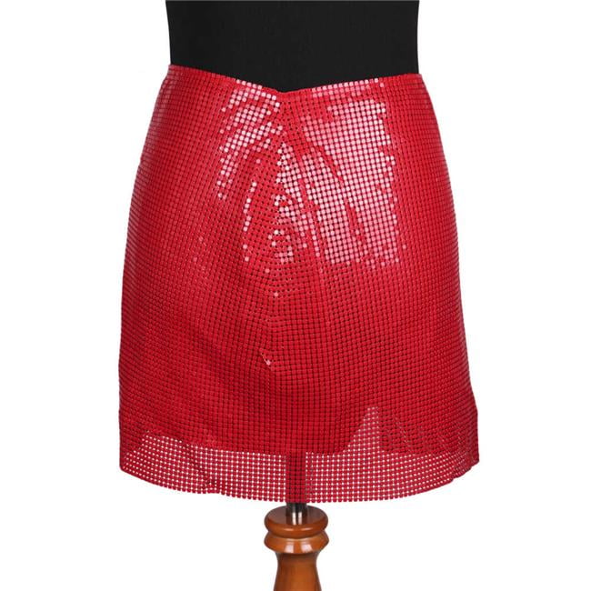 Western Fashion 8274-RED Metal Mesh Skirt, Red - Walmart.com