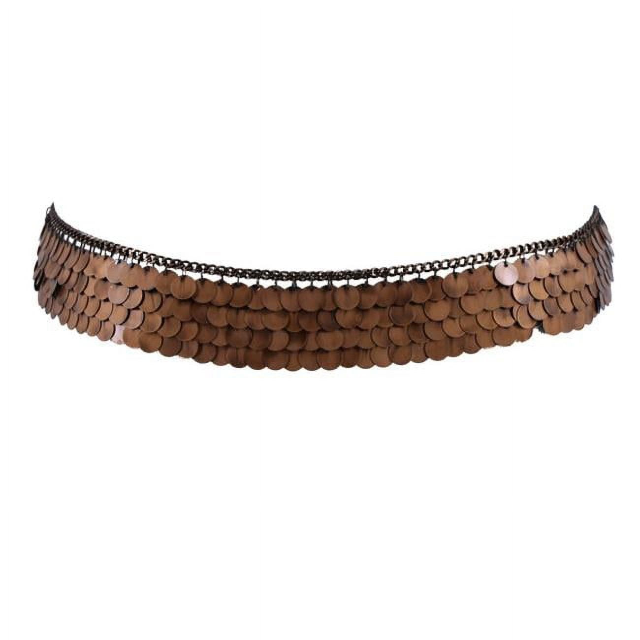 Western Fashion 8438-CPR Belt with Round Flat Coins, Copper - Walmart.com