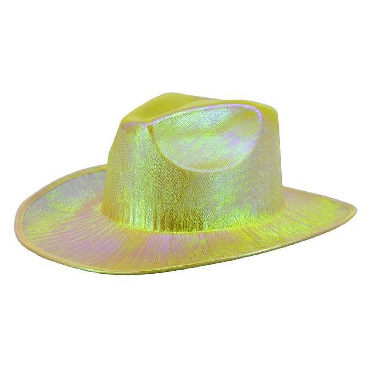 Western Fashion Inc. Metallic Yellow Cowboy Hat JC537-YLW - Walmart.com