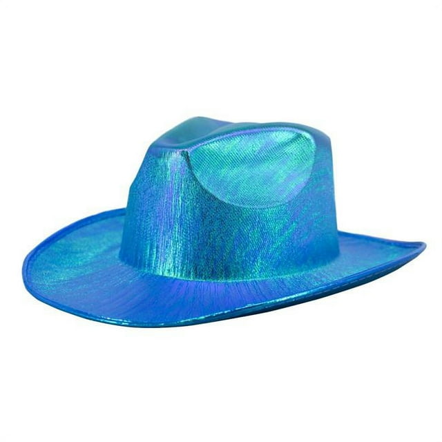 Western Fashion JC537-TRQ Metallic Cowboy Hat, Turquoise - Walmart.com