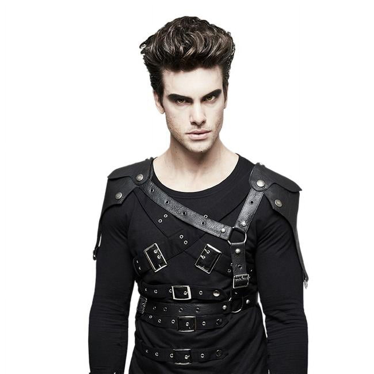 Western Fashion S236-L Punk Leather Loop Harness, Black - Large ...