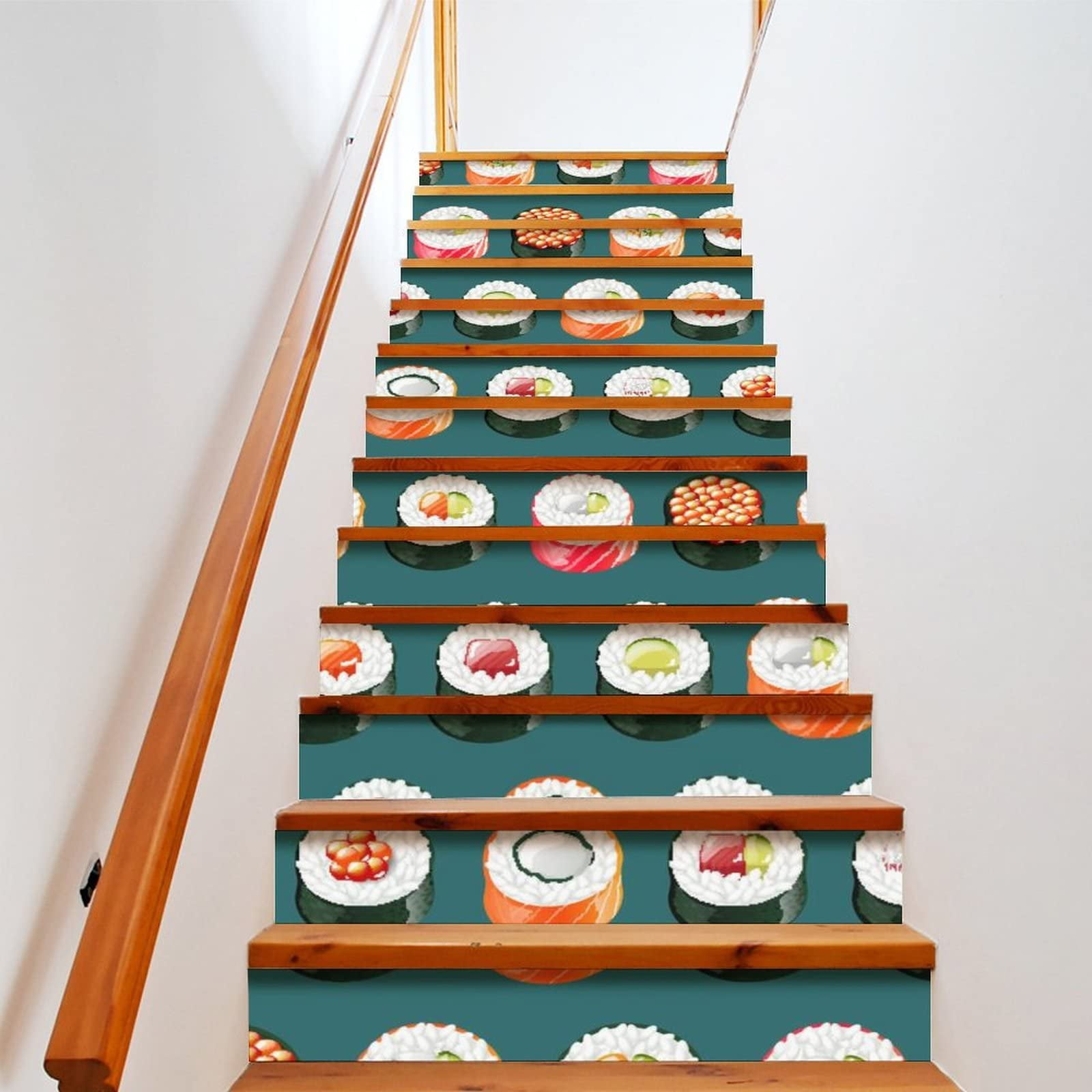 Western Fast Food Stair Stickers Delicious Hamburger Staircase Decals ...