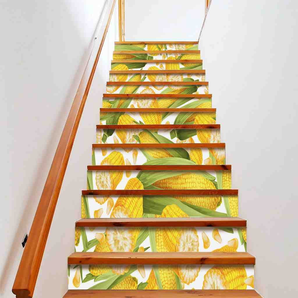 Western Fast Food Stair Stickers Delicious Hamburger Staircase Decals ...