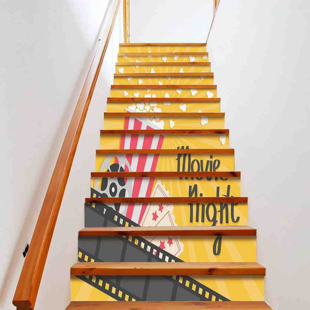 Western Fast Food Stair Stickers Delicious Hamburger Staircase Decals ...