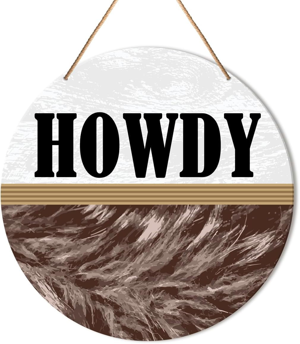 Western Front Door Sign Home Welcome Hanging Signs Wall Decor Farmhouse ...