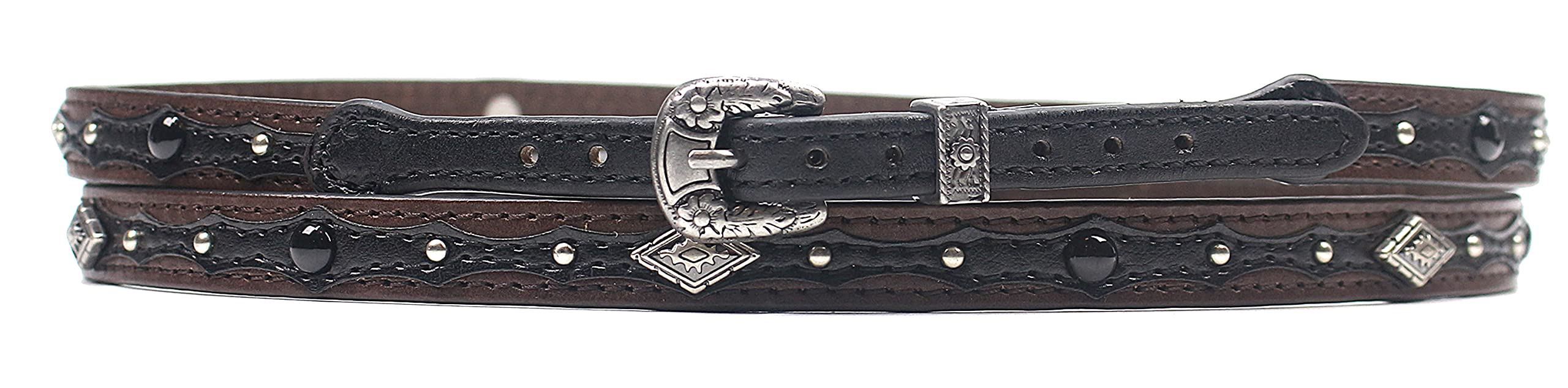 Western Hat Band for Cowboy Hats by Silver Canyon, Brown and Black ...