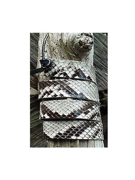 Premium Handcrafted Western Hatband - B&W Python Snake Skin with Ties ...