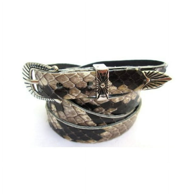 Western Hatband Black & White Genuine Python Snake Skin with 3 Pc ...