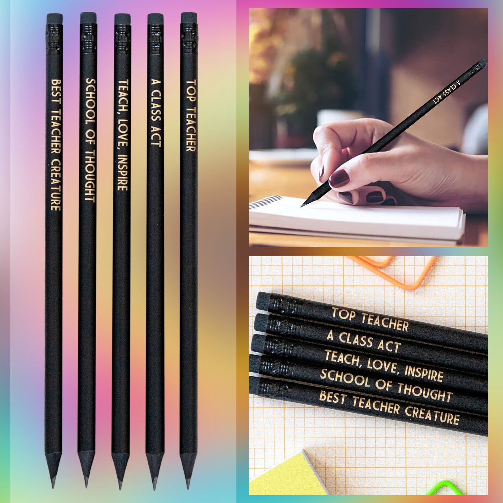 Western Home Decor Career Pencil Set Pencil Set Wooden Pencil Set 5 ...