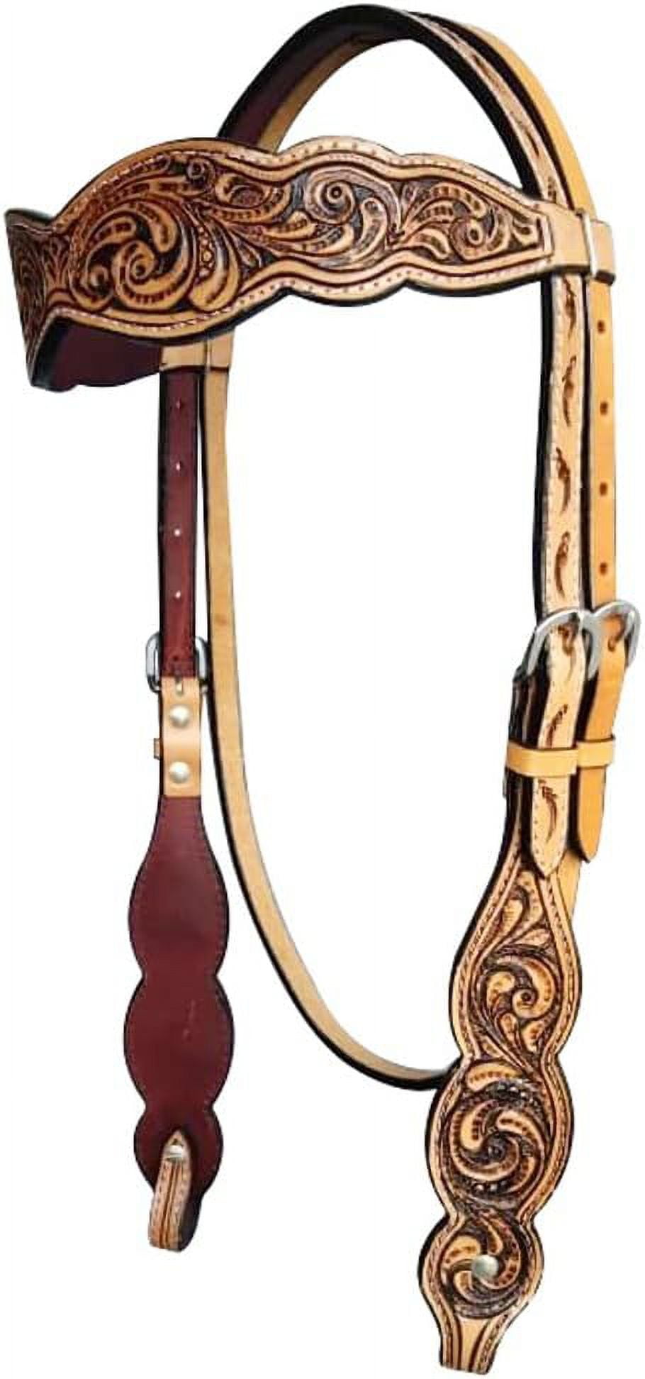 Western Horse Floral Headstall Breast Collar One Headstall Spur Strap ...