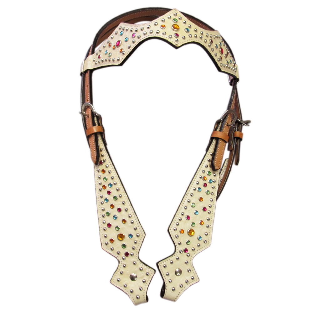 Western Horse Headstall Bridle American Leather Hilason - Walmart.com