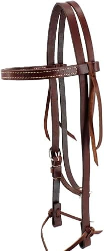 Western Horse Headstall, Oil-Tanned Full-Grain Leather, Heavy Weight ...